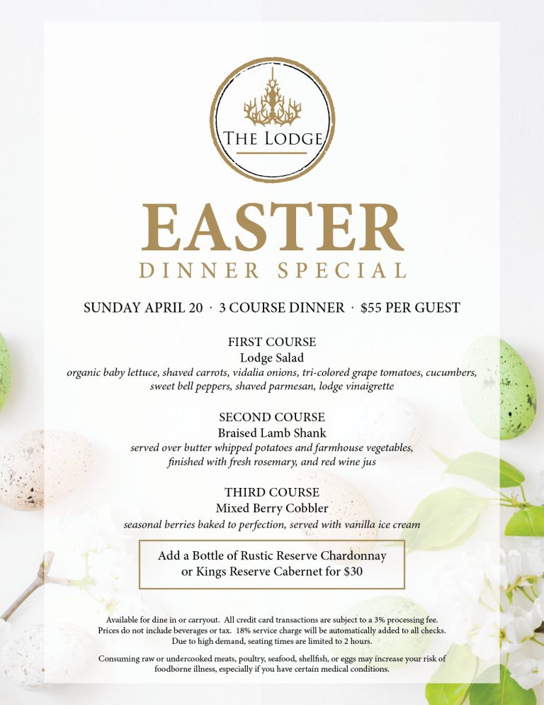 Easter Dinner - The Lodge Pasadena